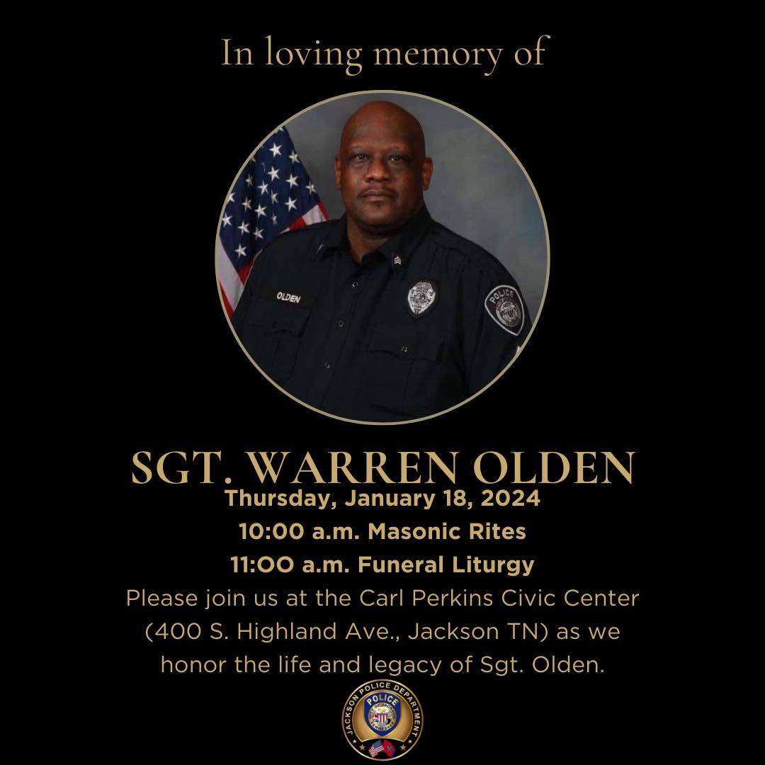 Services, 'Sea of Blue' scheduled for JPD Sgt. Warren Olden - Talk-N ...