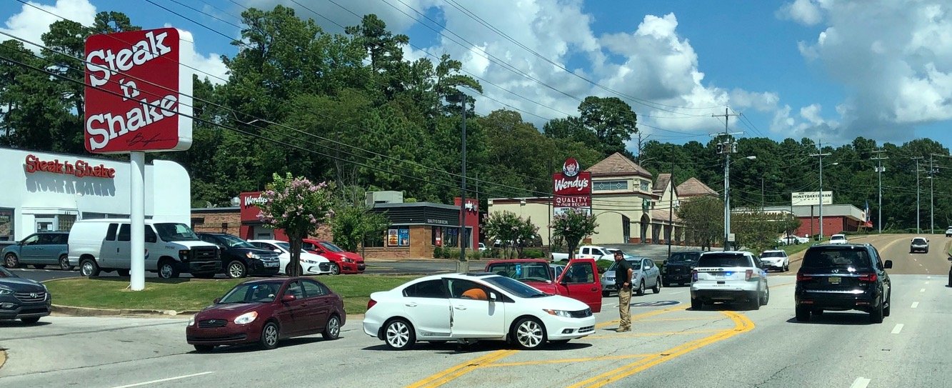 Traffic congested on Vann Drive following automobile accident near ...