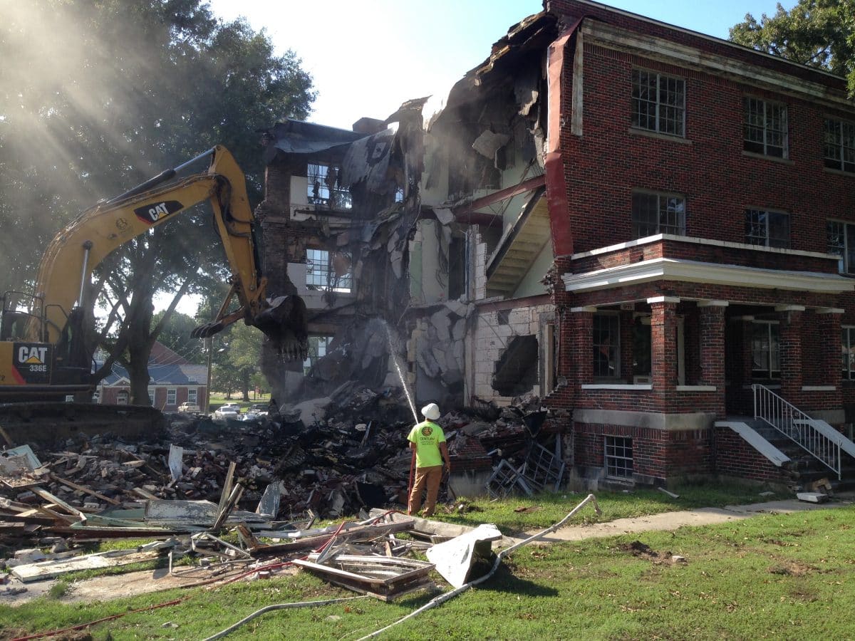 Demolition of Epworth Hall continues at University of Memphis Lambuth ...