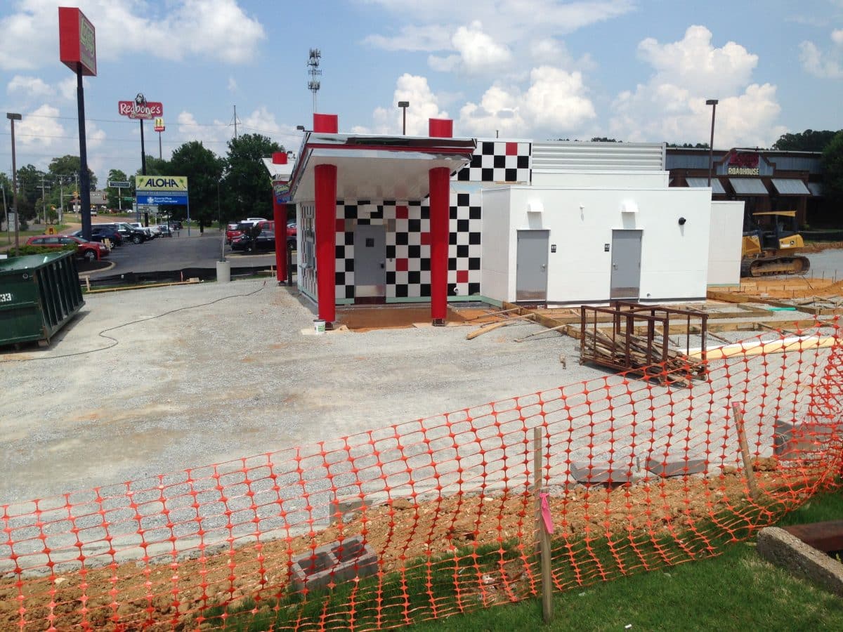 Checkers Drive-Thru Restaurant nears opening on Carriage House Drive ...