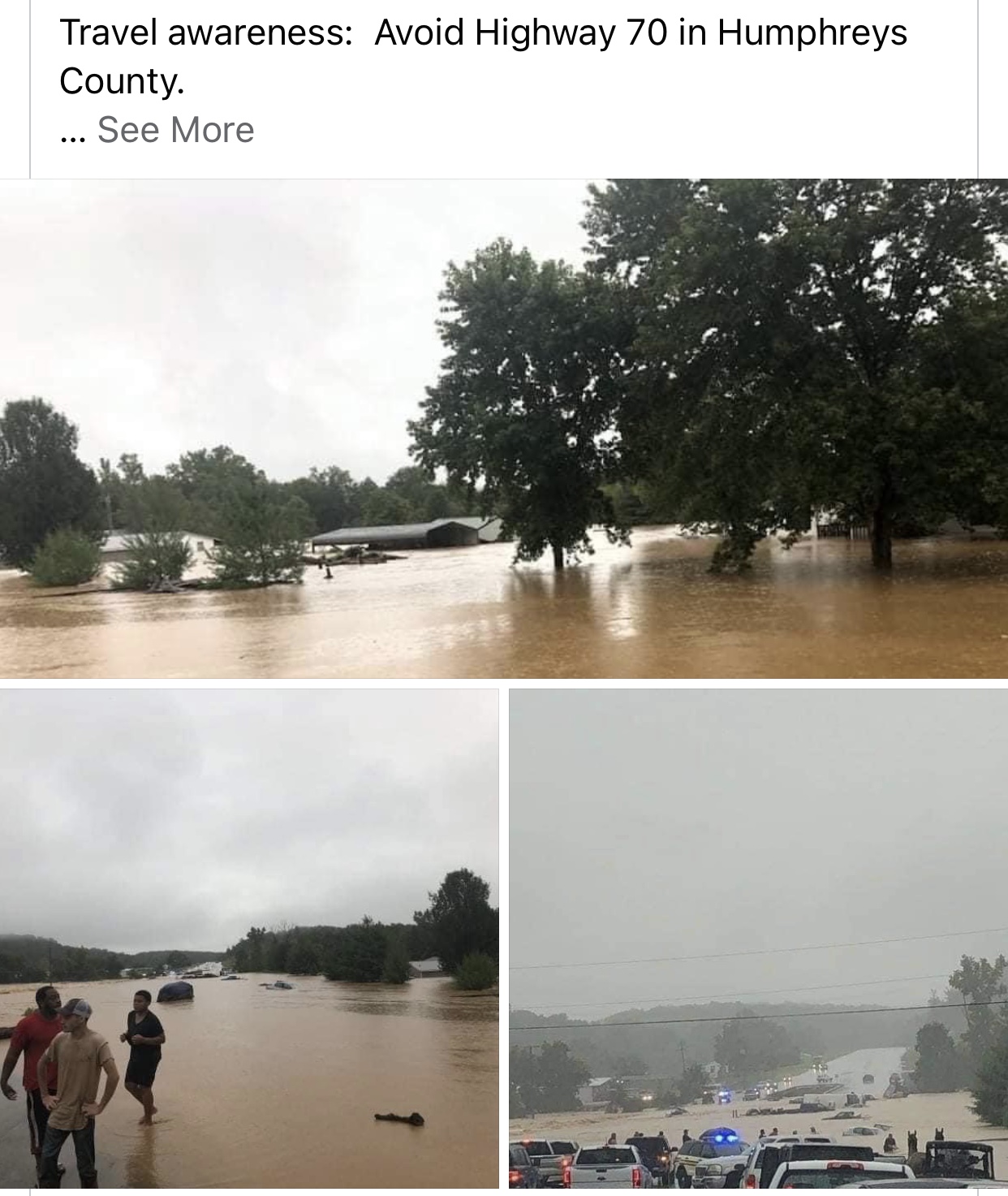 Flooding shuts down section of Interstate 40 - eastbound and westbound ...