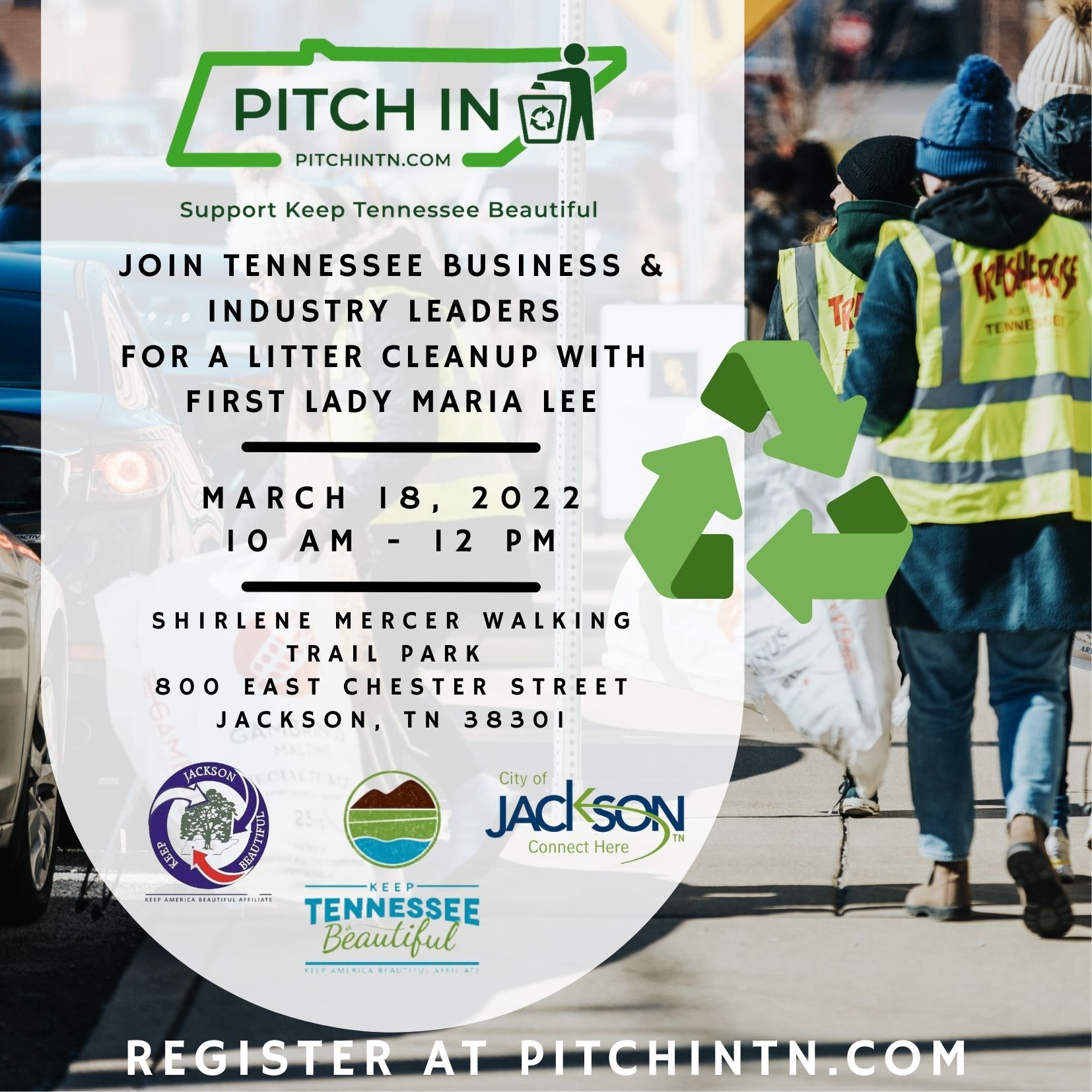 Tennessee First Lady Maria Lee visiting Jackson for 'PitchInTN Litter ...