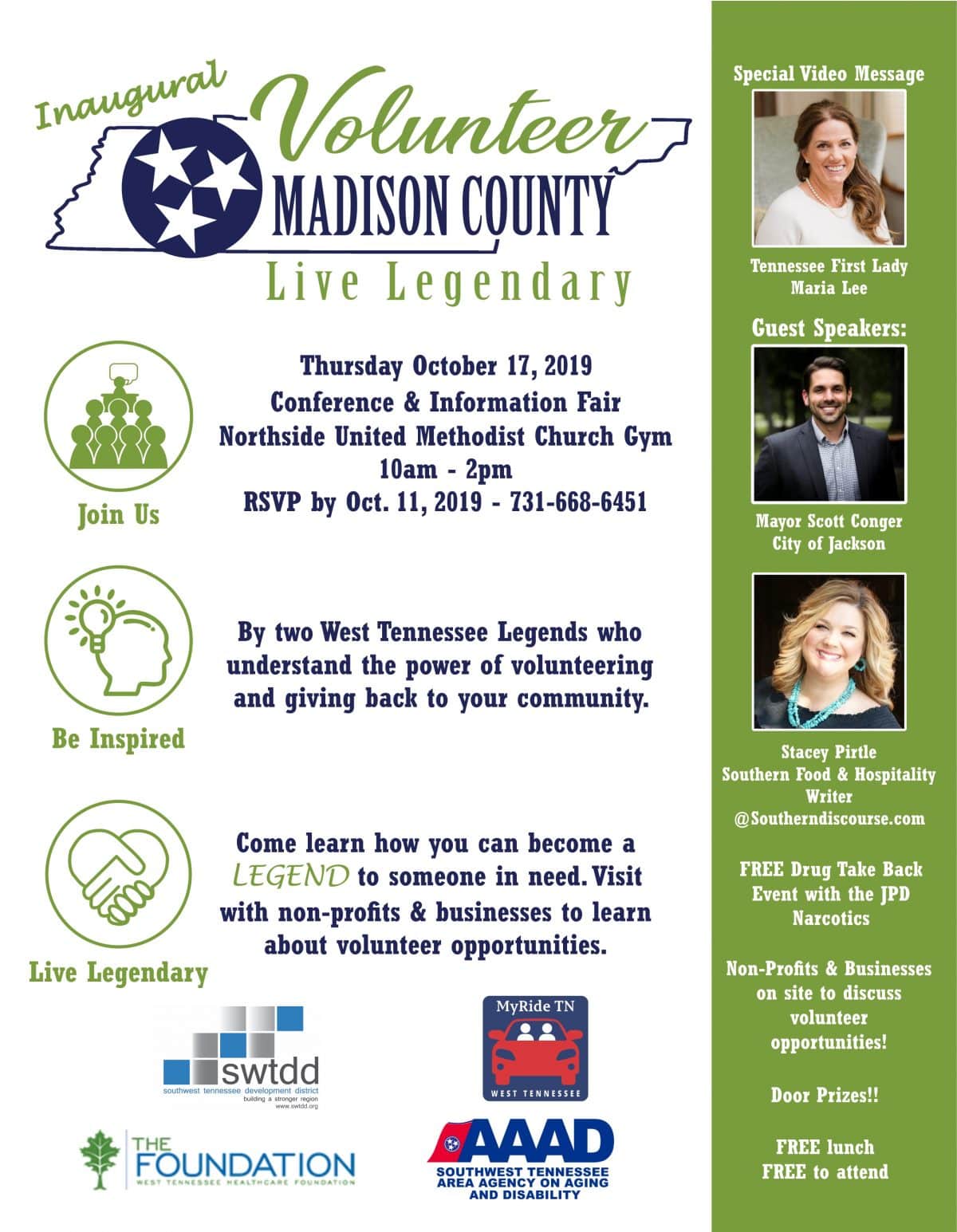 'Volunteer Madison County' conference at Northside Methodist Church gym ...