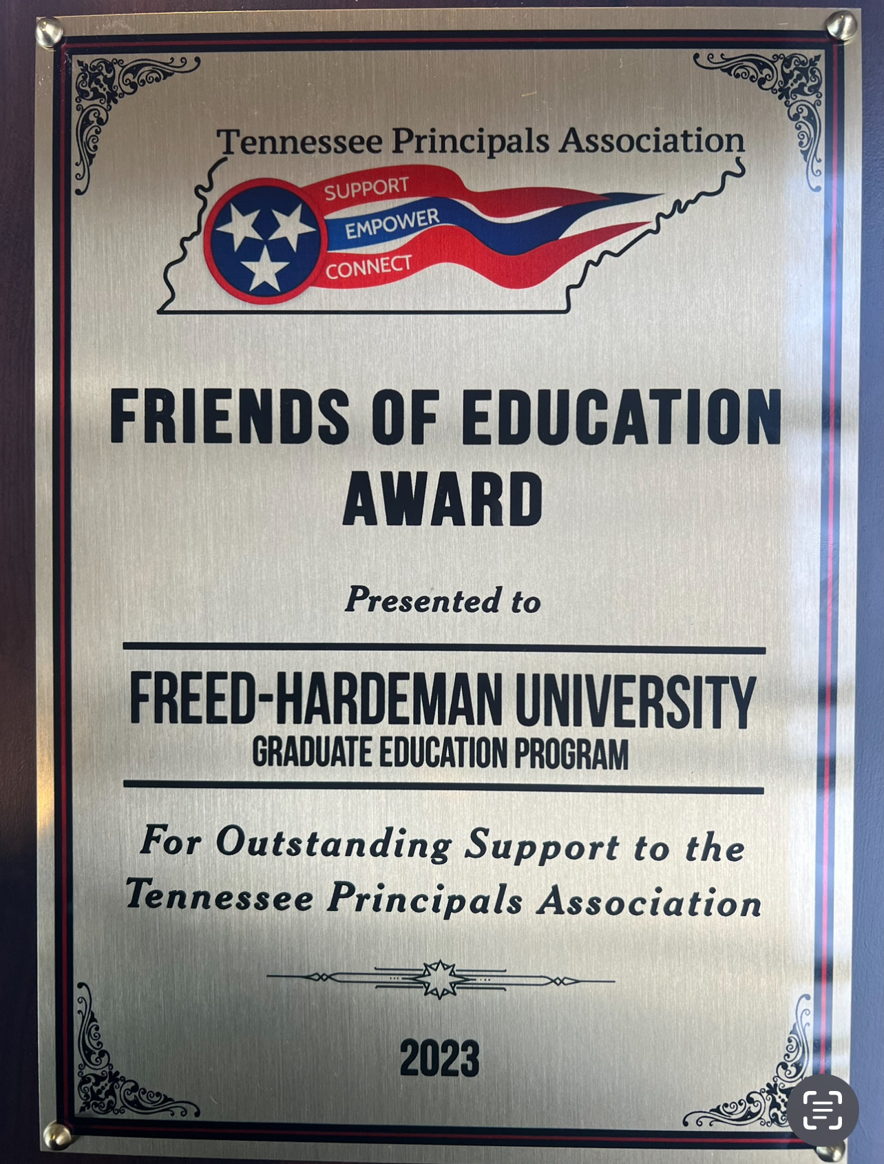 FHU Graduate Program in Education receives 'Friends of Education Award ...