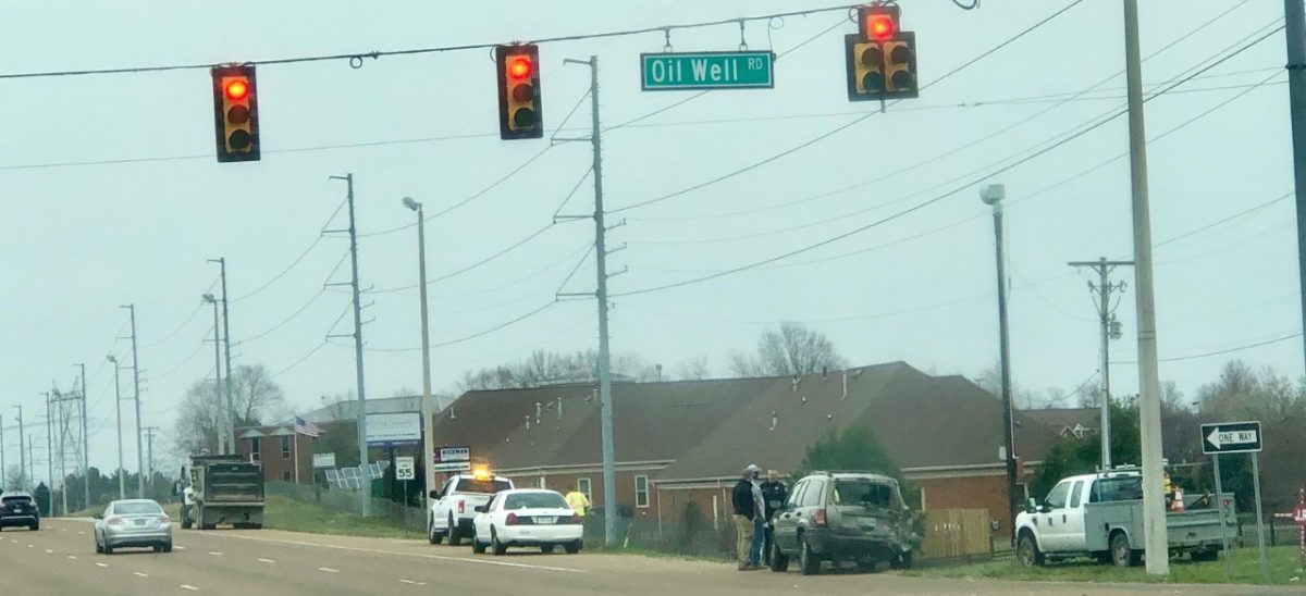 Automobile accident on U.S. Highway 45 Bypass at Oil Well Road ...