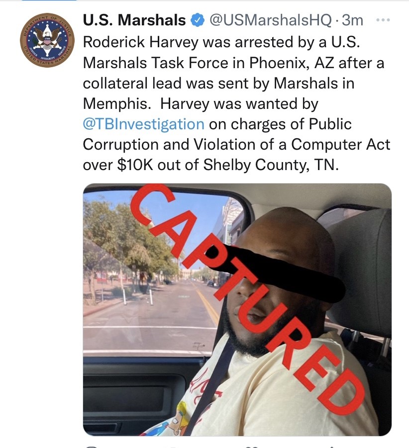 Public corruption fugitive arrested by U.S. Marshals Task Force - Talk ...