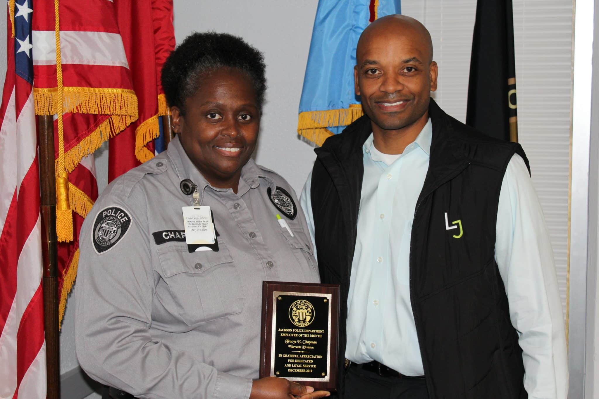 Jackson Police Department - Tracye Chapman named employee of the month ...