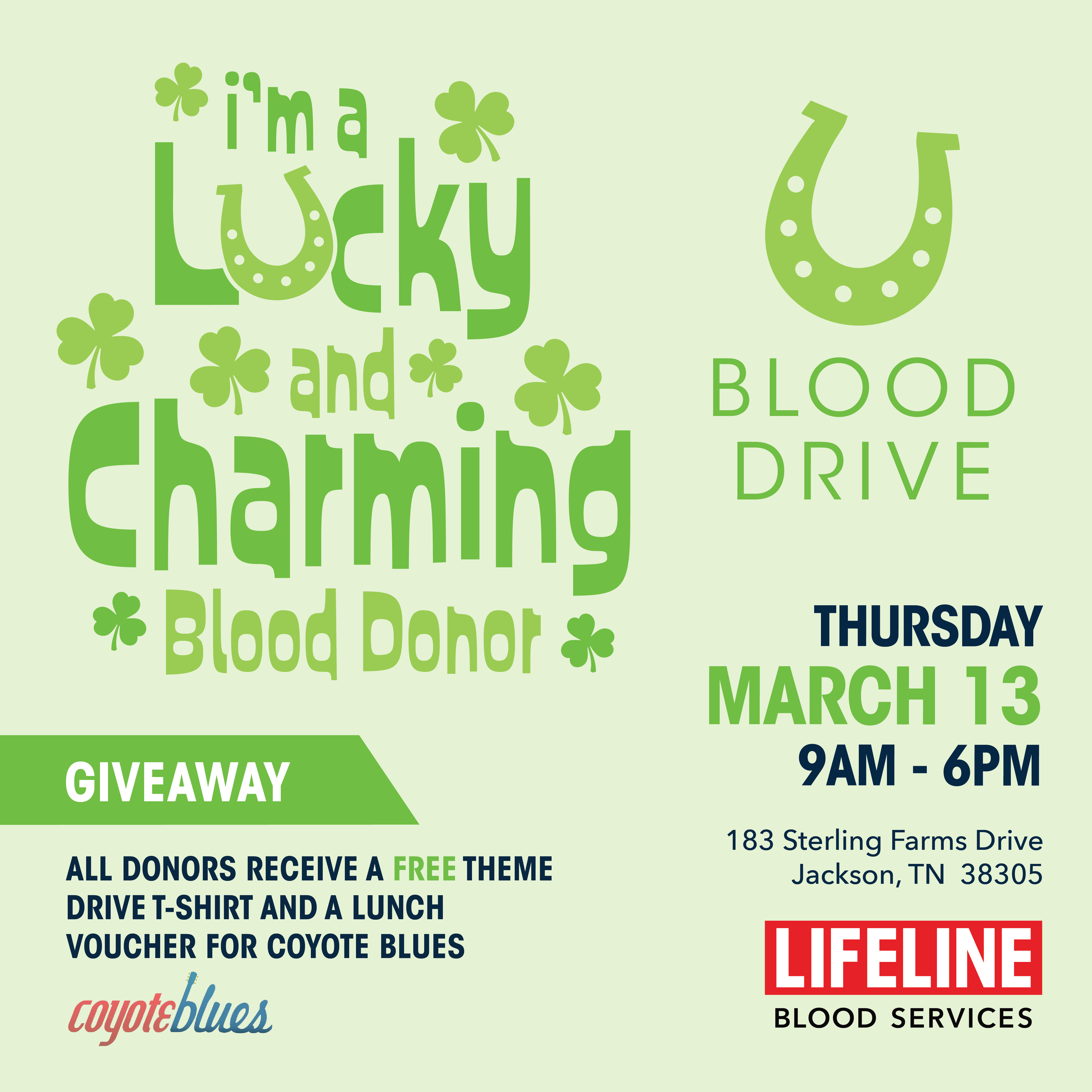 LIFELINE Blood Services - 'Luck o’ the Irish' theme blood drive at ...