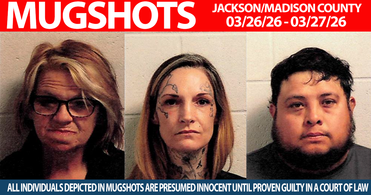Jackson Mugshots: 03/26/2026 - 03/27/2026 - Talk-N West TN