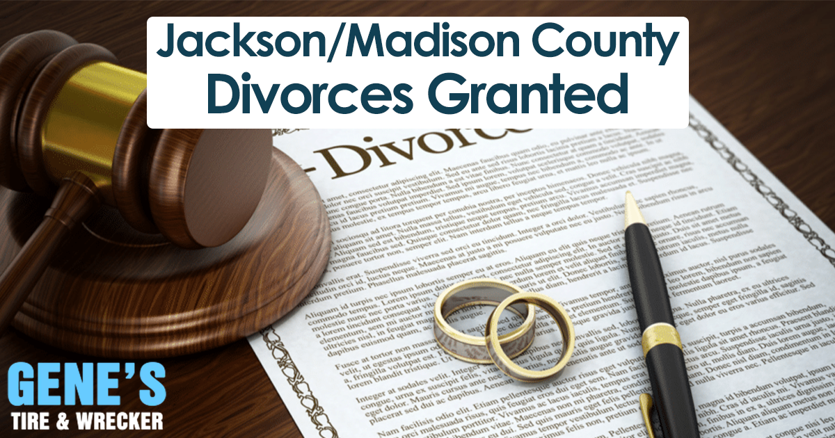 PAGE 1 - Divorces granted - Jackson-Madison County - Talk-N West TN